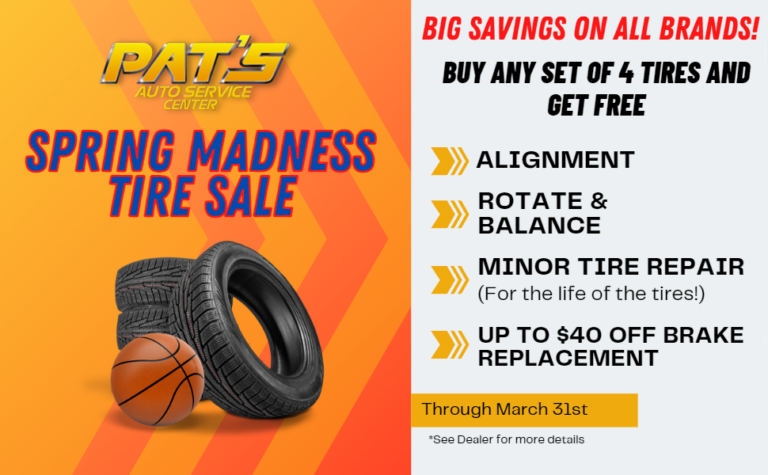 Tires - Pat's Auto Service Center